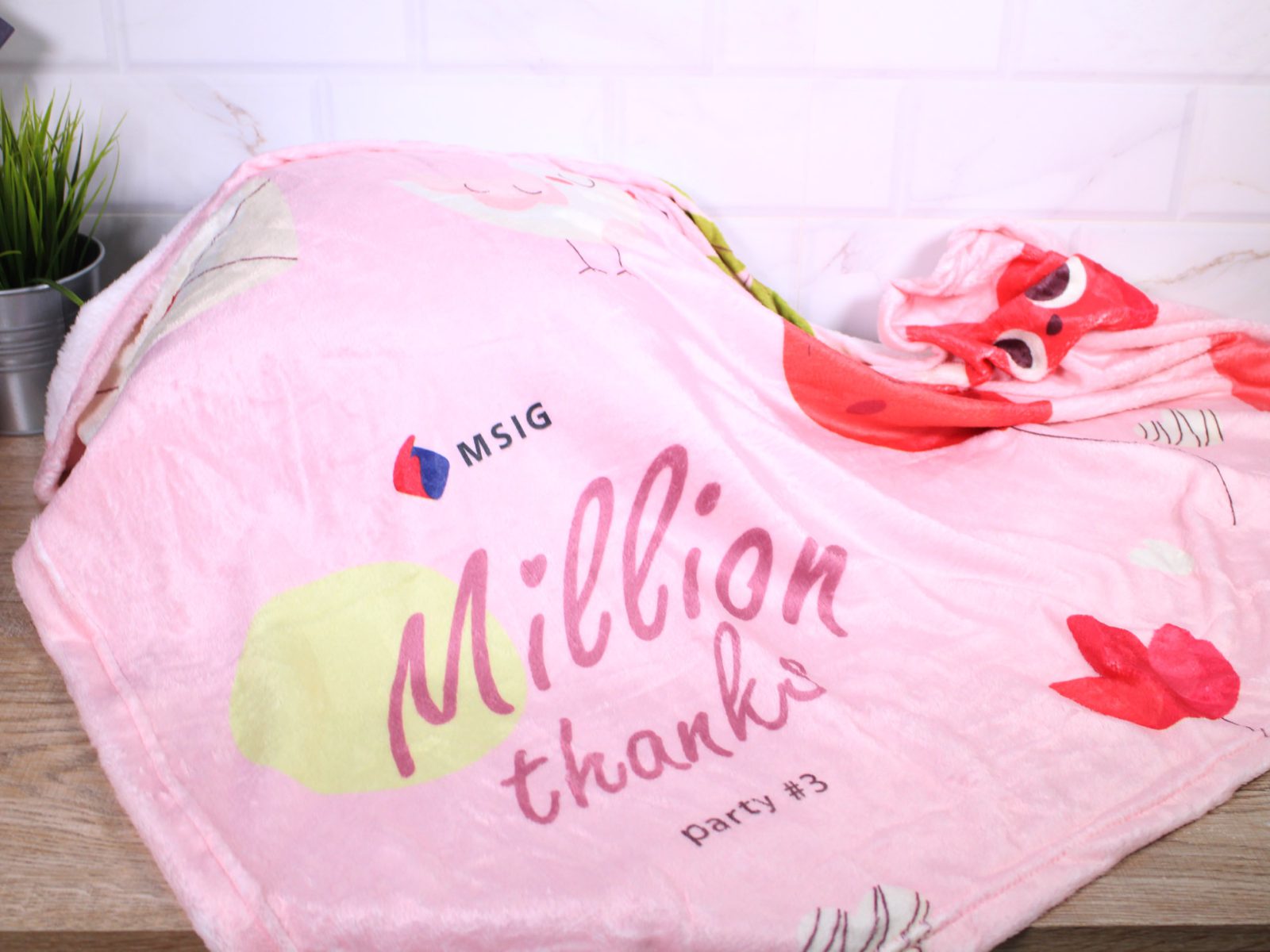 ผ้าห่มนาโน ขน2ด้าน ไซส์ M ขนาด 75x120ซม. - โรงงานผลิตหมอน ถุงผ้า กระเป๋าผ้า | GPM PLUS Co.,Ltd.