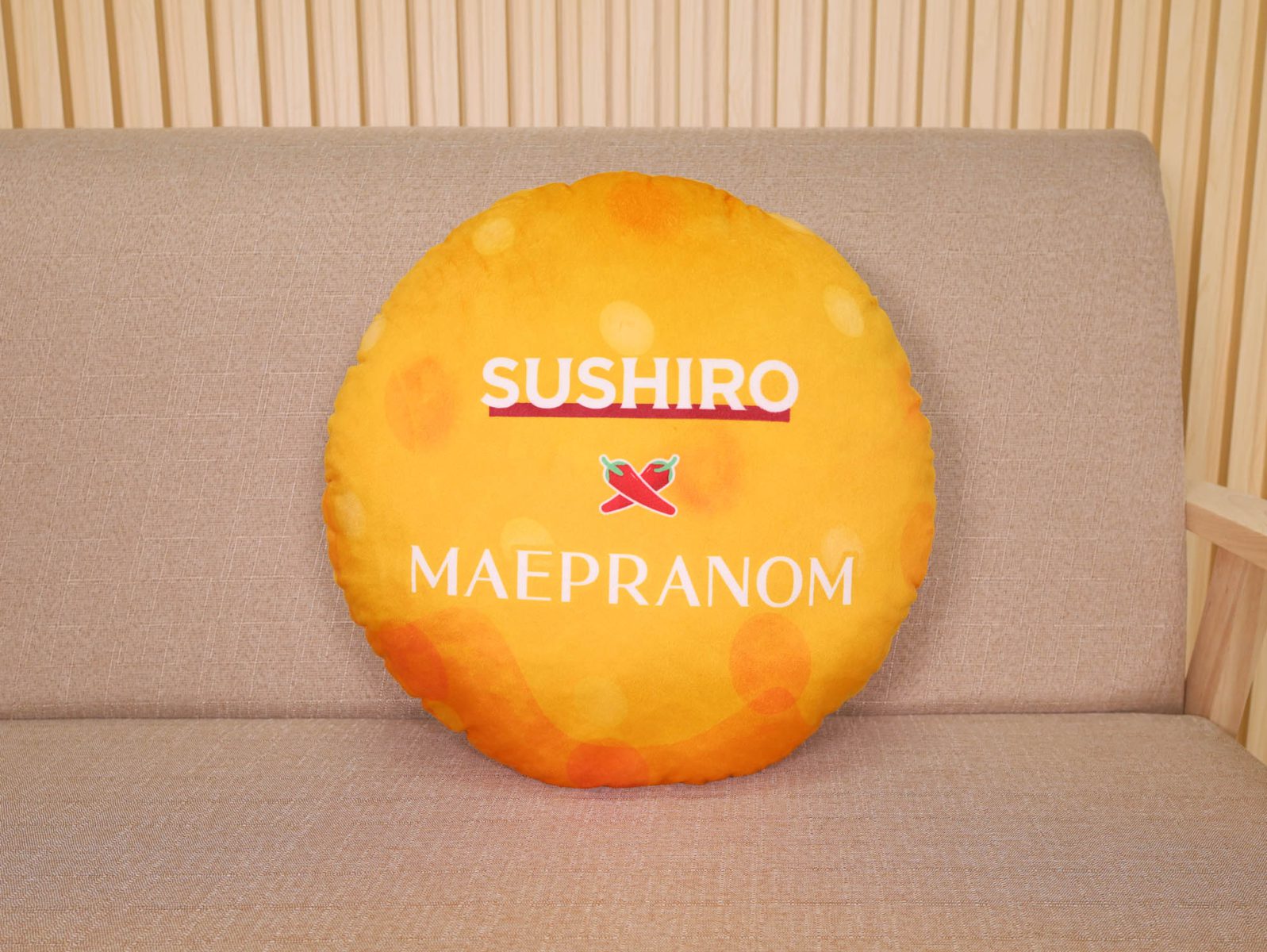 หมอนไดคัทวงกลม ขนาด 17x 17 นิ้ว - โรงงานผลิตหมอน ถุงผ้า กระเป๋าผ้า | GPM PLUS Co.,Ltd.